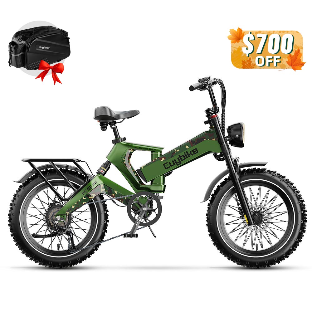 Fat Tire Electric Bike | 88 Miles Folding Long Range E-bike – euybike